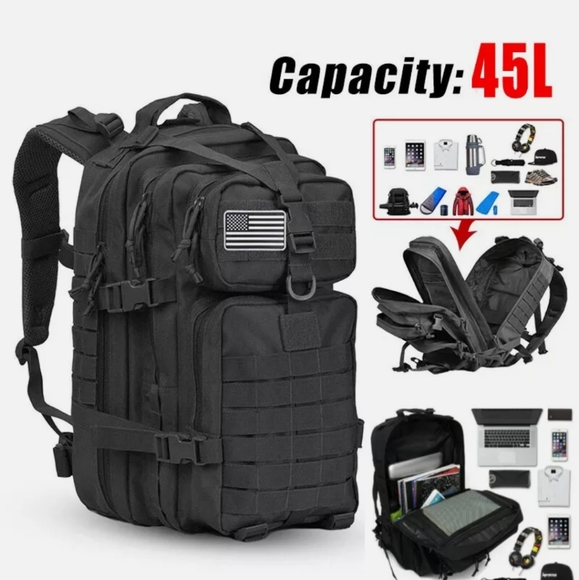 unbranded | Bags | 45l Large Capacity Men Army Military Tactical ...